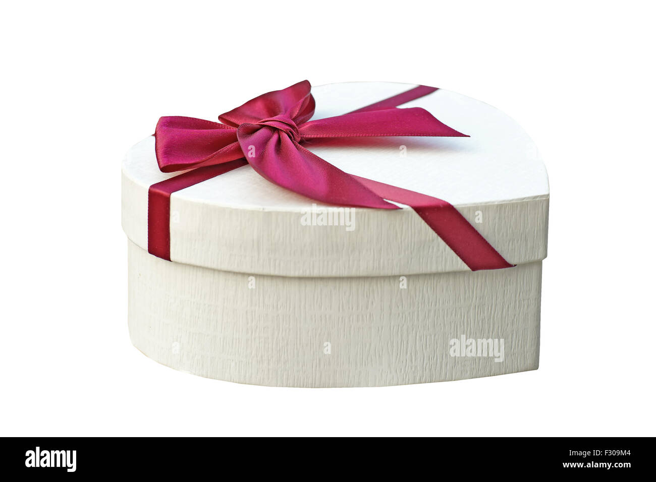 gift box with red ribbon and bow isolated on white background Stock ...