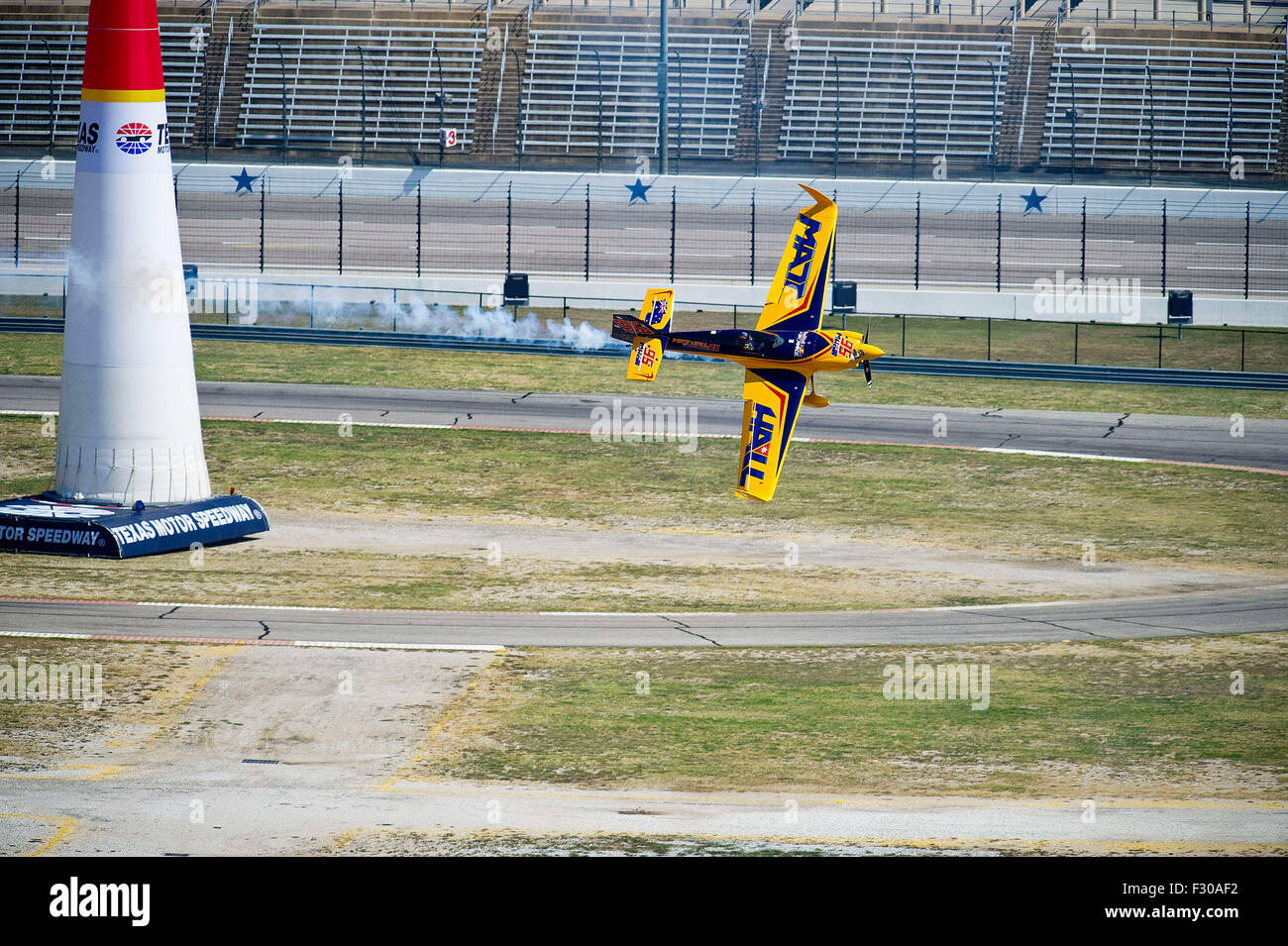 Texas Motor Speedway. 26th Sep, 2015. Red Bull Air Race Pilot Matt Hall ...