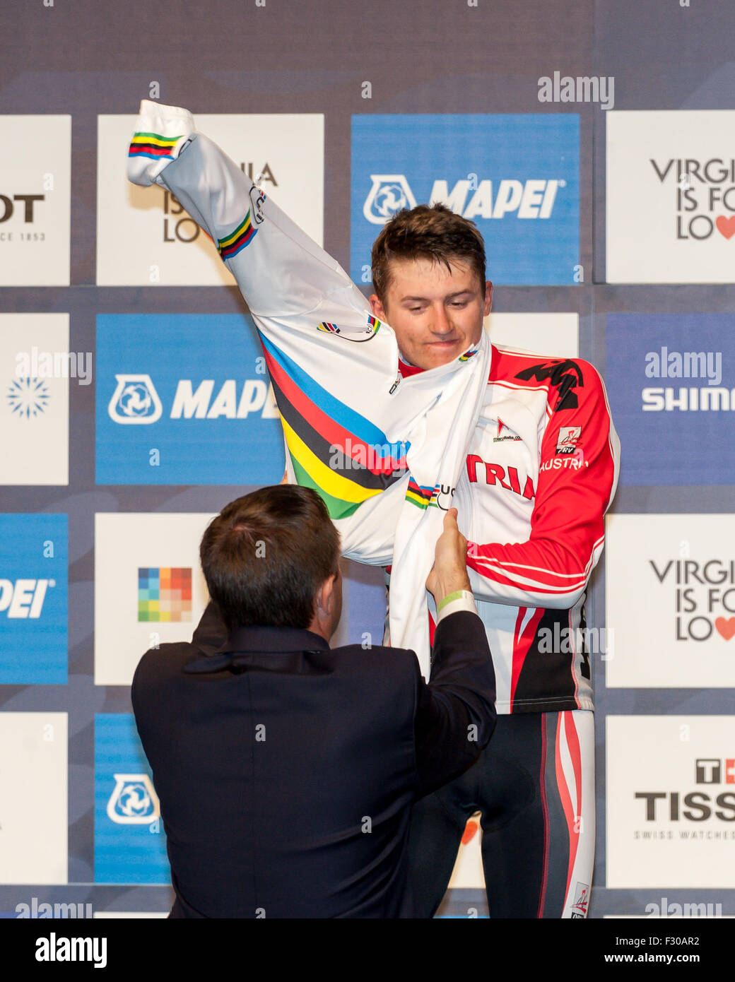 Richmond, Virginia, USA. 26th Sep, 2015. France's Felix Gall wins Men's ...