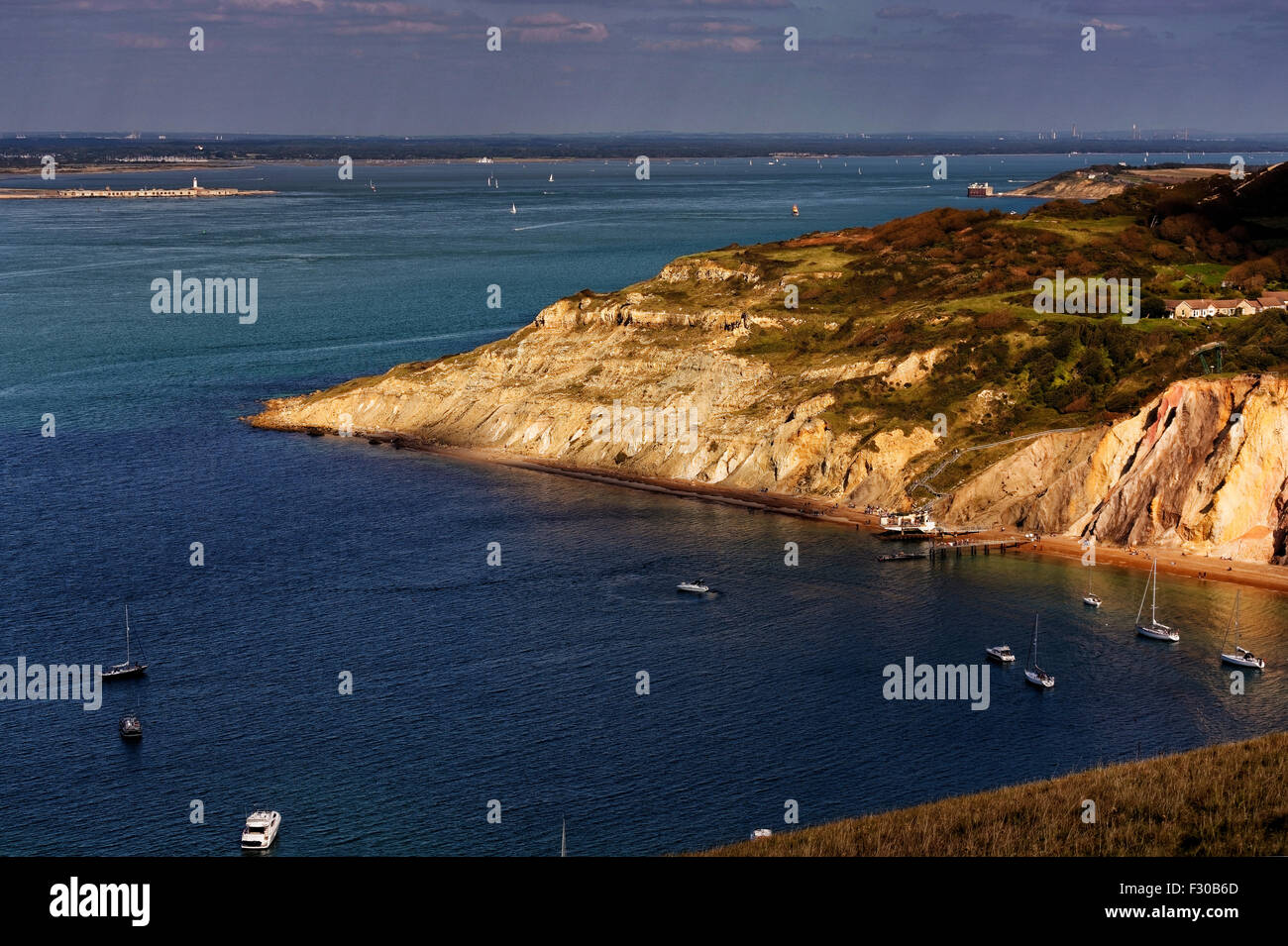 The most famous landmark of the Isle of Wight – three chalk stacks ...