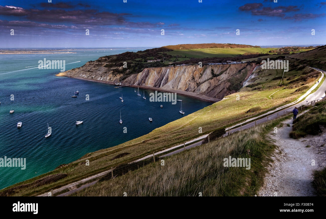 The most famous landmark of the Isle of Wight – three chalk stacks ...