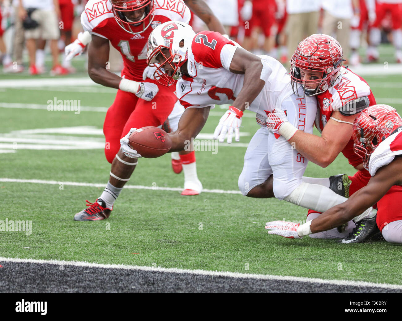 Bowling Green, KY, USA. 26th Sep, 2015. WKU's Taywan Taylor #2 tries to ...