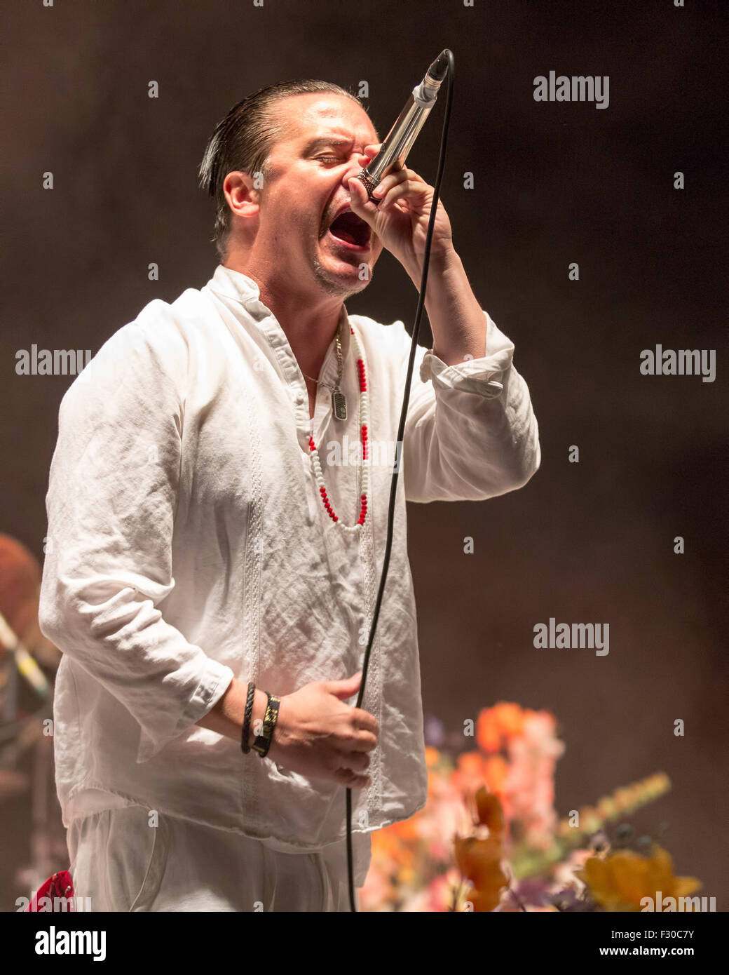Chicago, Illinois, USA. 11th Sep, 2015. Singer MIKE PATTON of Faith No ...