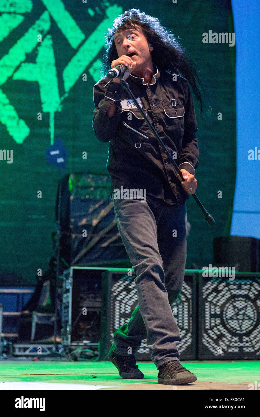 Chicago, Illinois, USA. 11th Sep, 2015. Singer JOEY BELLADONNA of ...
