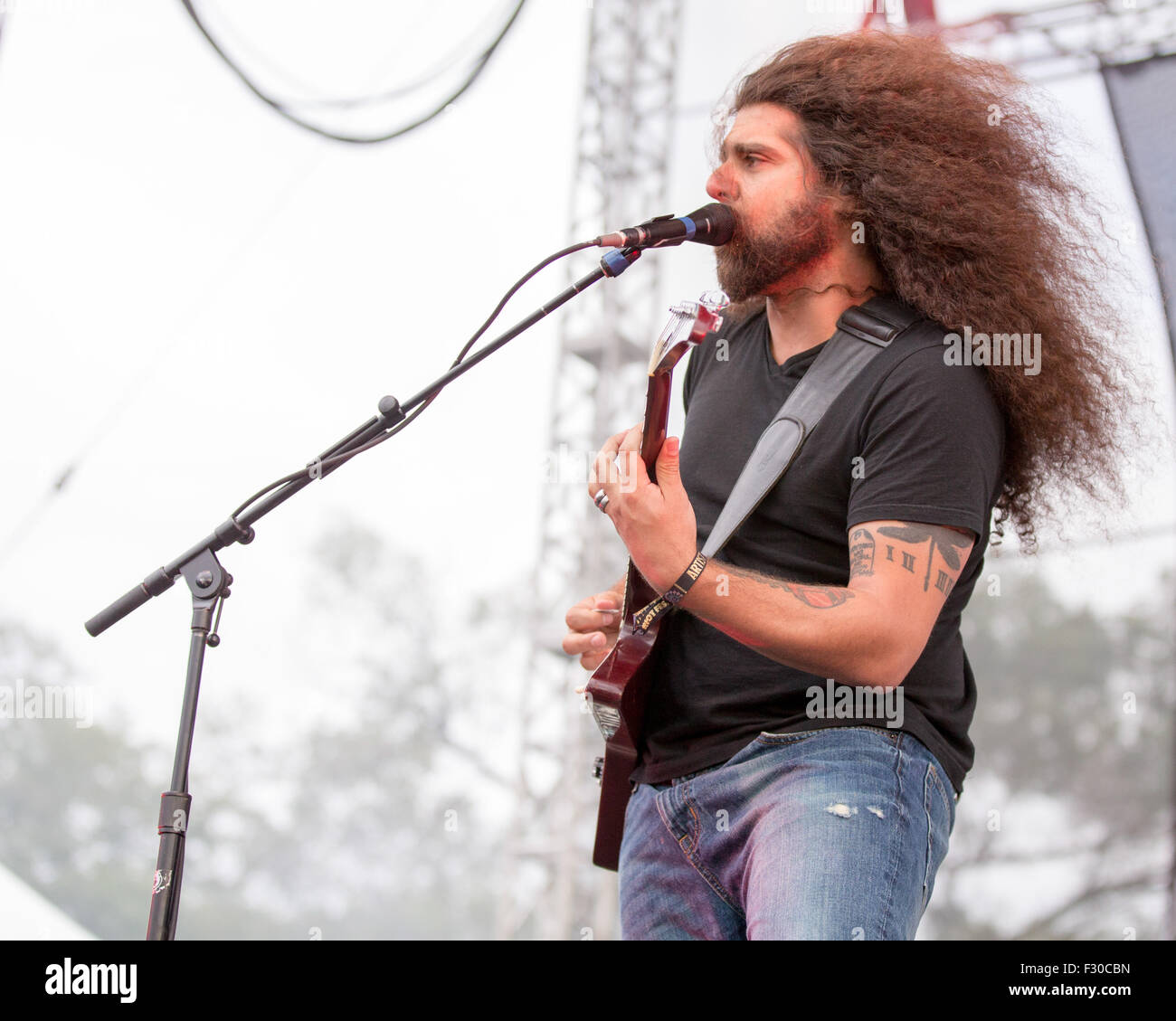 Claudio sanchez of coheed and cambria hi-res stock photography and ...