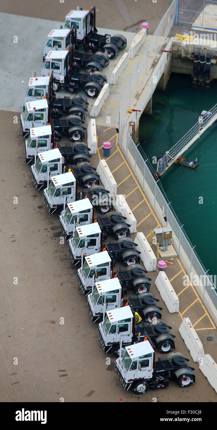 High Angled view of truck cabs Stock Photo - Alamy