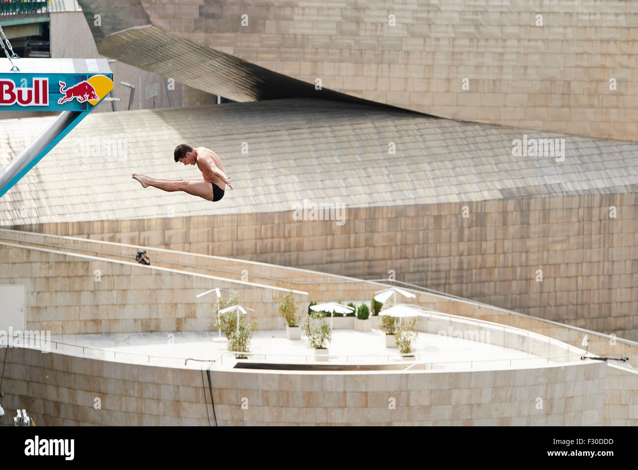 Bilbao, Spain. 26th Sep, 2015. Steven Lobue Winer in the Red Bull Cliff ...