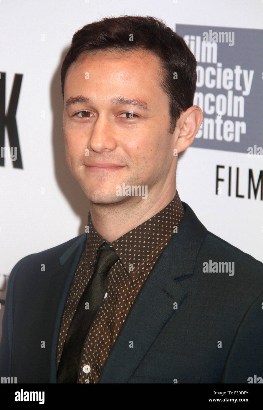 New York, New York, USA. 26th Sep, 2015. Actor JOSEPH GORDON-LEVIT ...