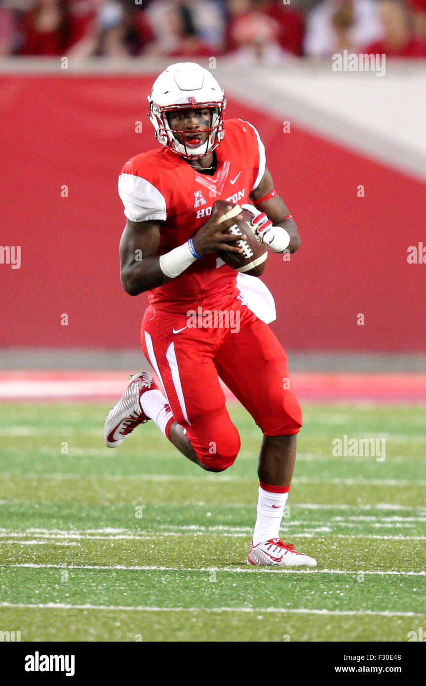 Houston, TX, USA. 26th Sep, 2015. Houston Cougars quarterback Greg Ward ...