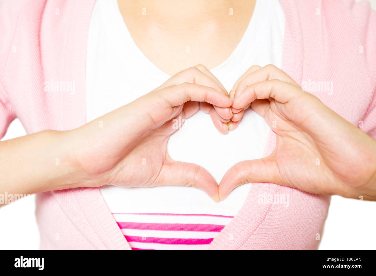 Over the heart hi-res stock photography and images - Alamy