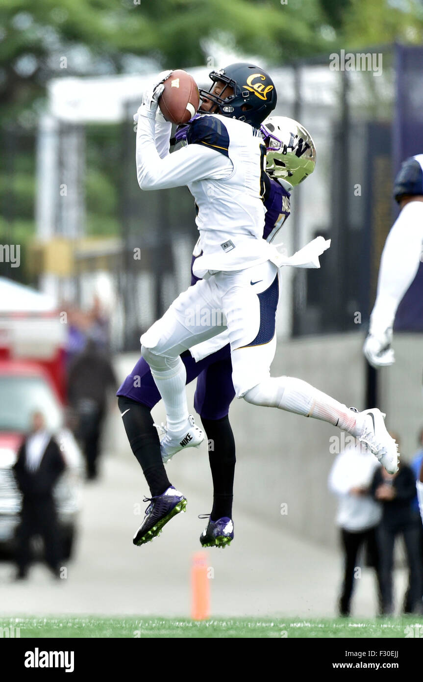 September 26, 2015.California Golden Bears cornerback Darius White #6 ...