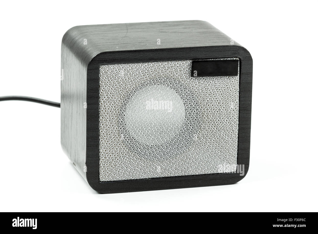 Mini Loudspeaker isolated on a white background Stock Photo - Alamy