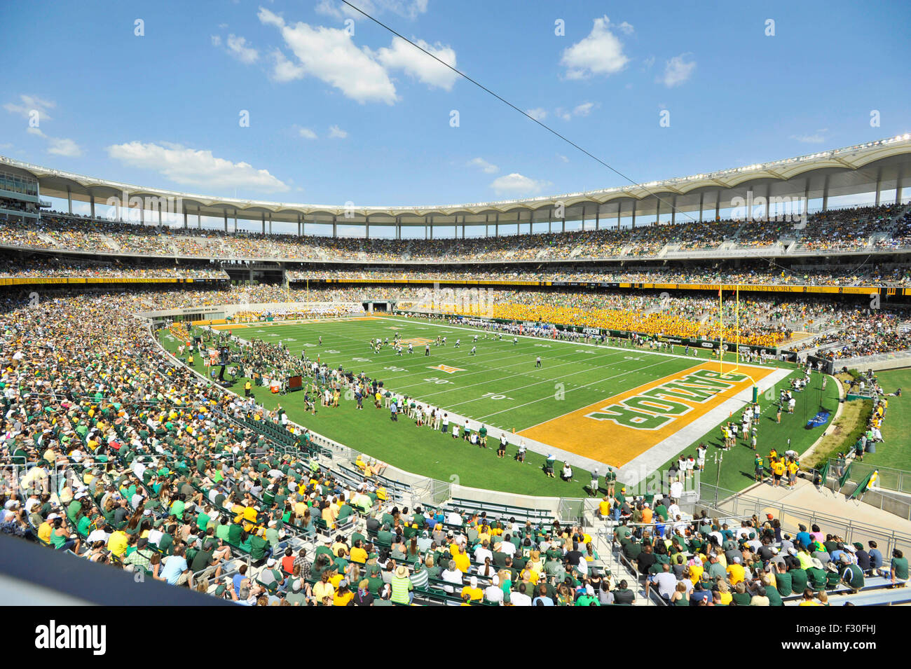 September 26, 2015: Baylor fans fill McLane Stadium during a NCAA ...