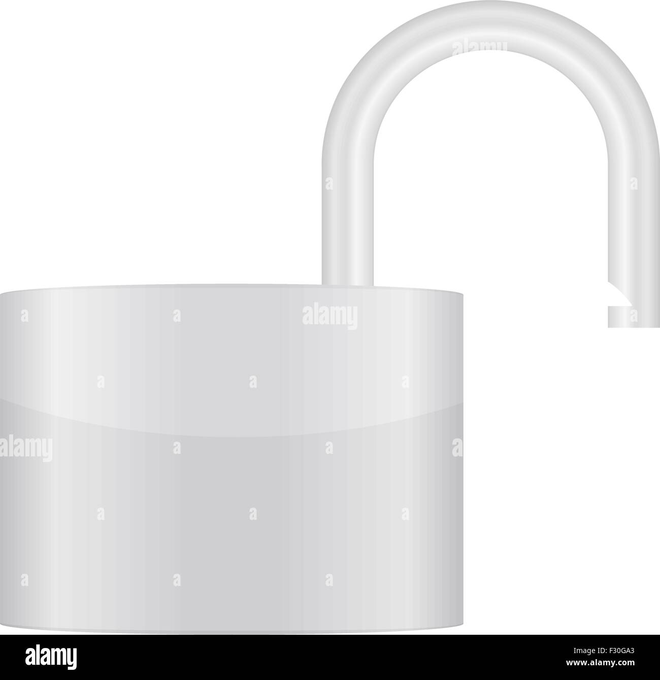 Grey padlock on a white background. Vector illustration Stock Vector ...