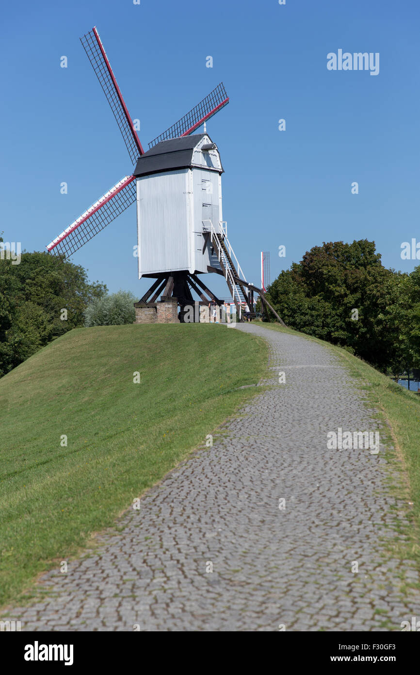 The Koeleweimolen, a traditional corn wind mill on the outskirts of ...