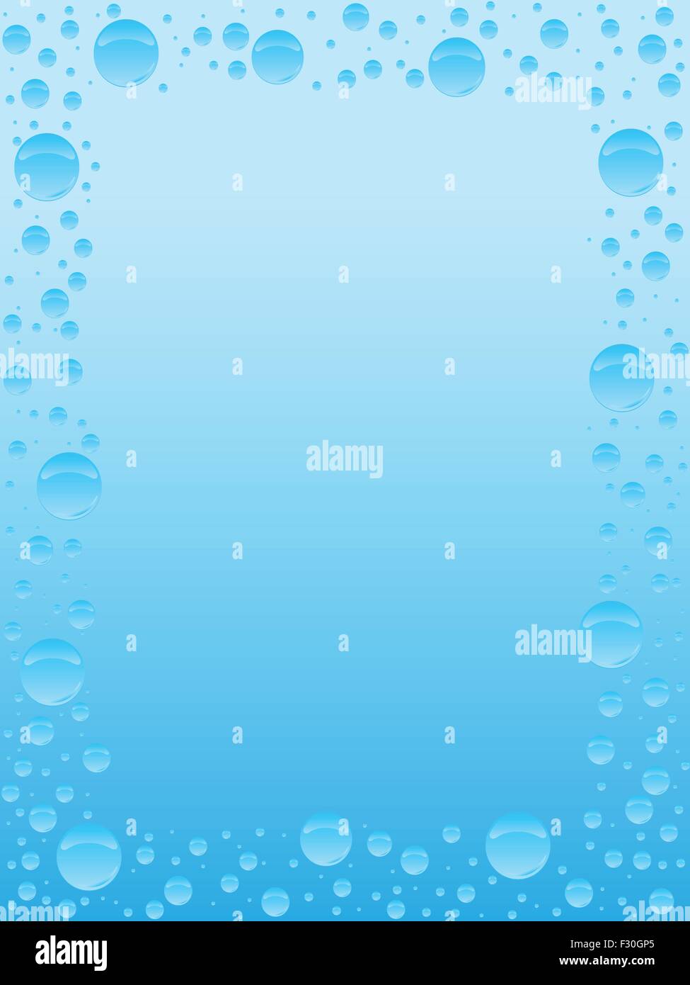 Abstract blue bubble frame. Vector illustration Stock Vector Image ...