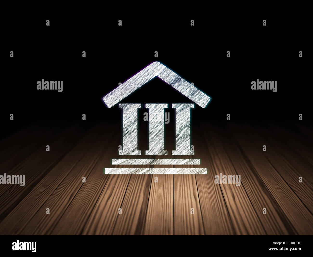 Law concept: Courthouse in grunge dark room Stock Photo - Alamy