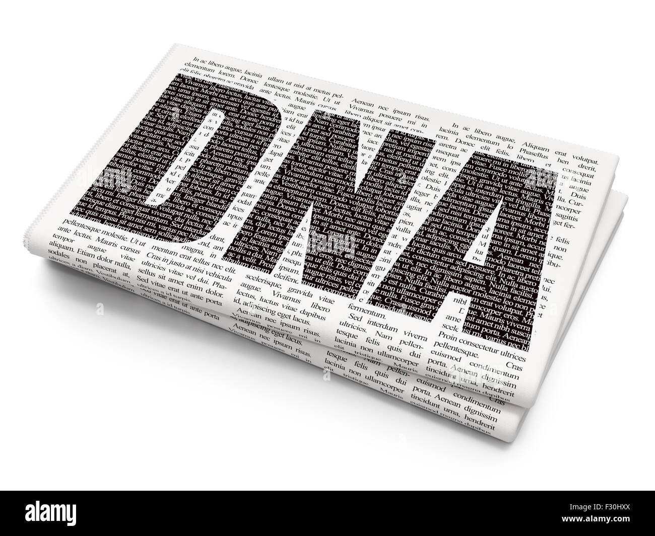 Healthcare concept: DNA on Newspaper background Stock Photo - Alamy
