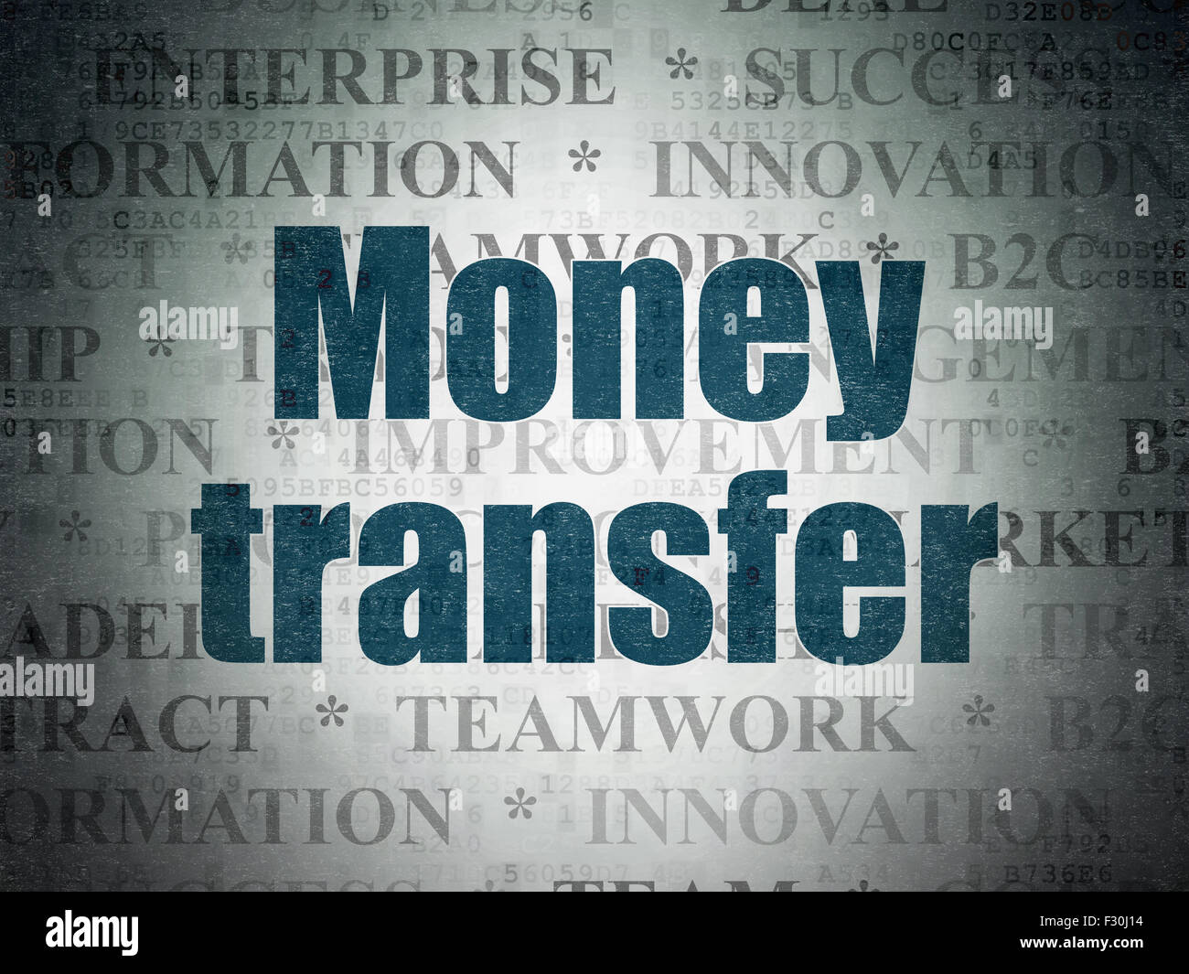 Business concept: Money Transfer on Digital Paper background Stock ...