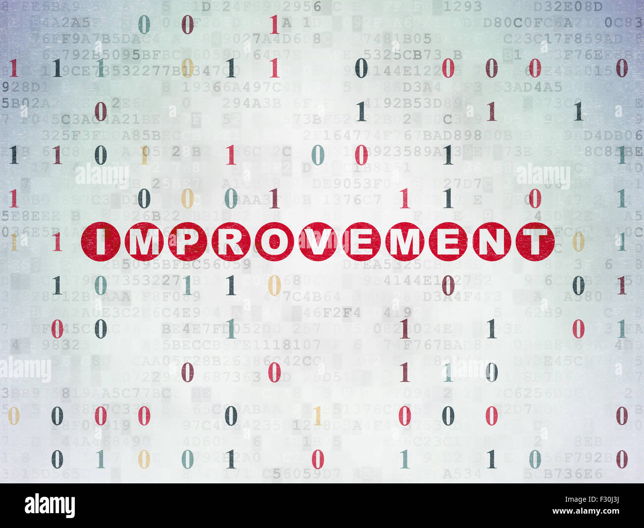 Business concept: Improvement on Digital Paper background Stock Photo ...