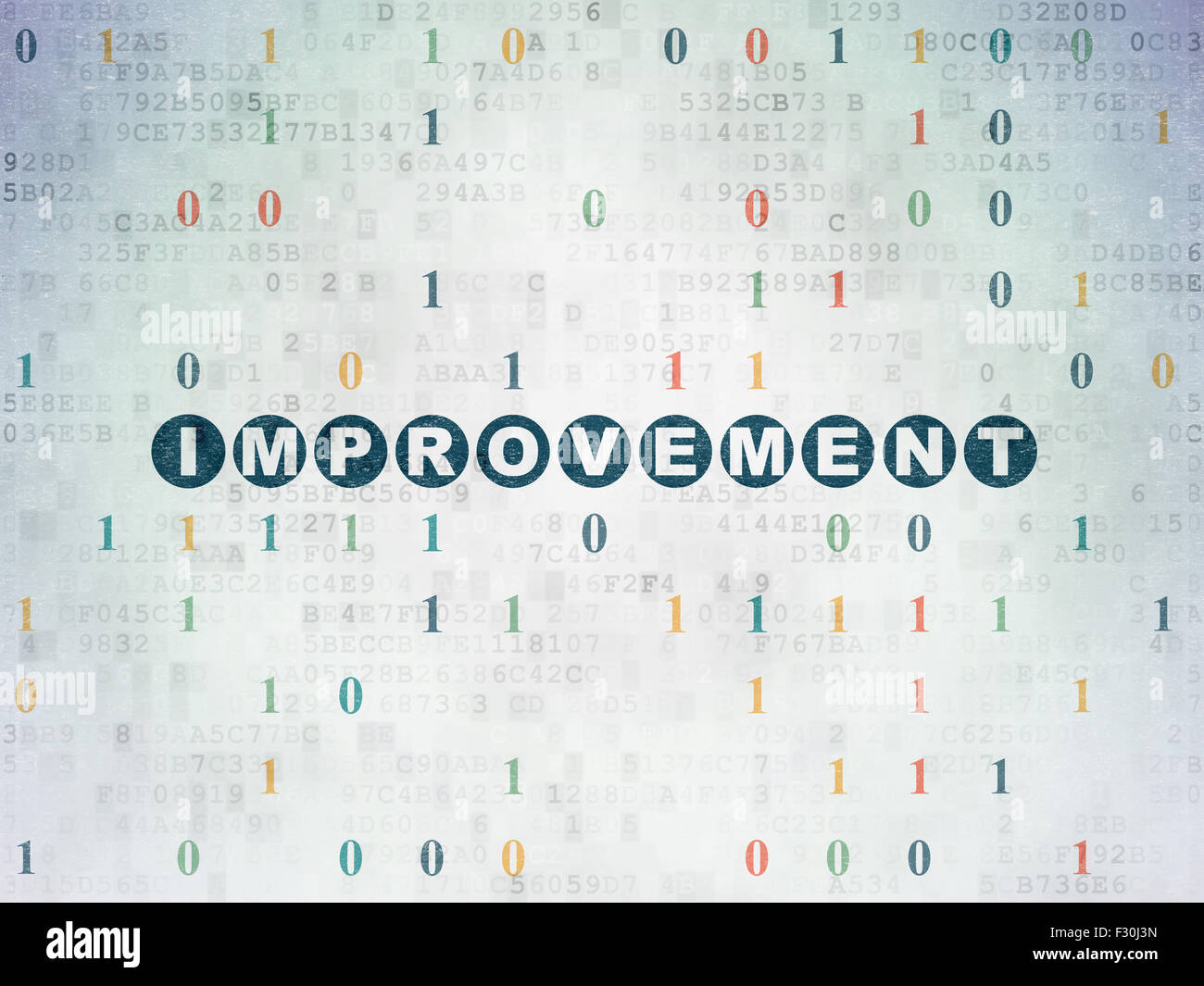 Business concept: Improvement on Digital Paper background Stock Photo ...