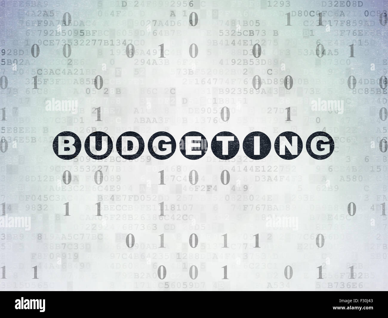 Business concept: Budgeting on Digital Paper background Stock Photo - Alamy