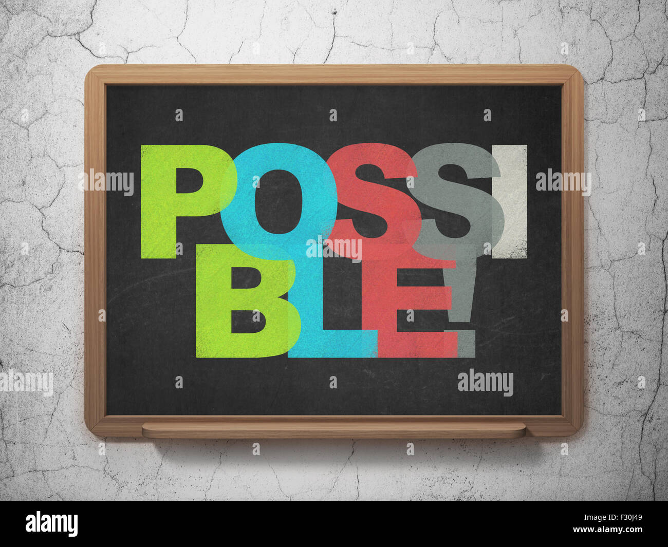 Business concept: Possible on School Board background Stock Photo - Alamy