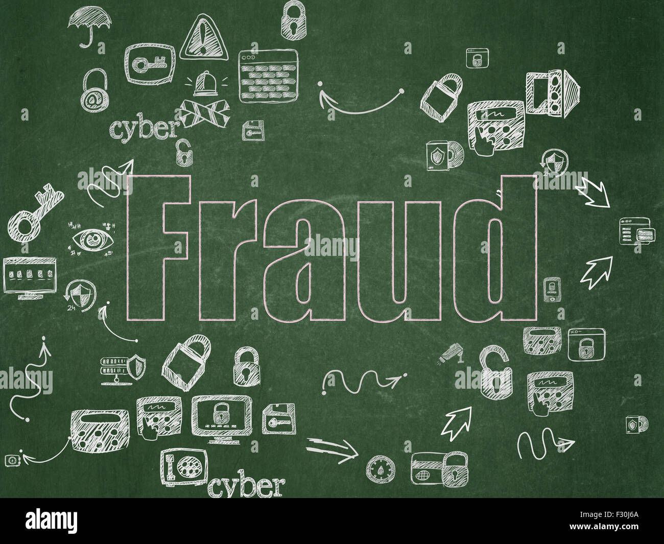 Privacy concept: Fraud on School Board background Stock Photo - Alamy