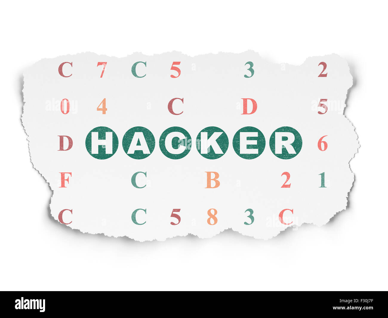 Security concept: Hacker on Torn Paper background Stock Photo - Alamy