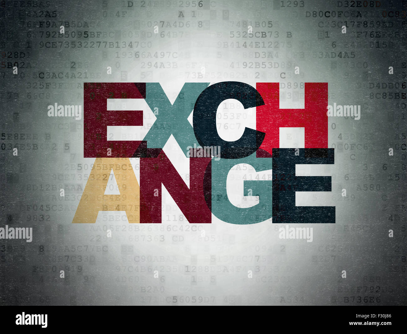 Currency concept: Exchange on Digital Paper background Stock Photo - Alamy