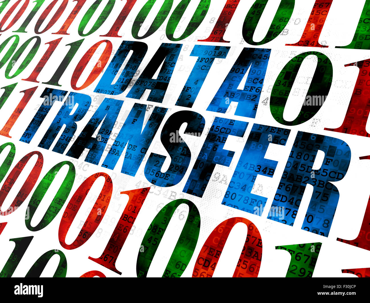Information concept: Data Transfer on Digital background Stock Photo ...