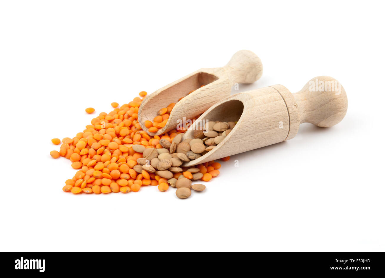 Red lentil isolated on Cut Out Stock Images & Pictures - Alamy