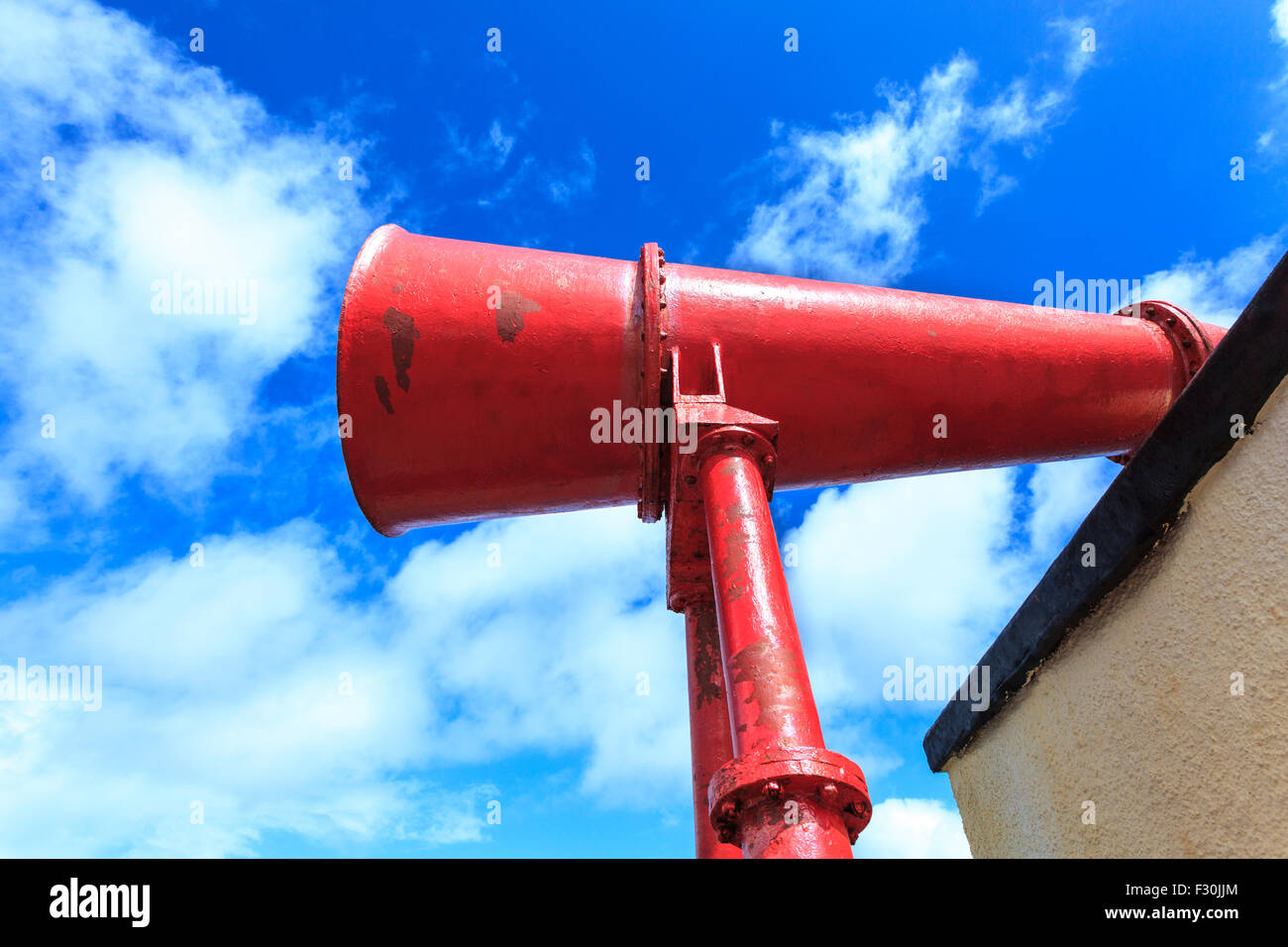 Foghorn at Ardnamurchan Lighthouse Stock Photo - Alamy