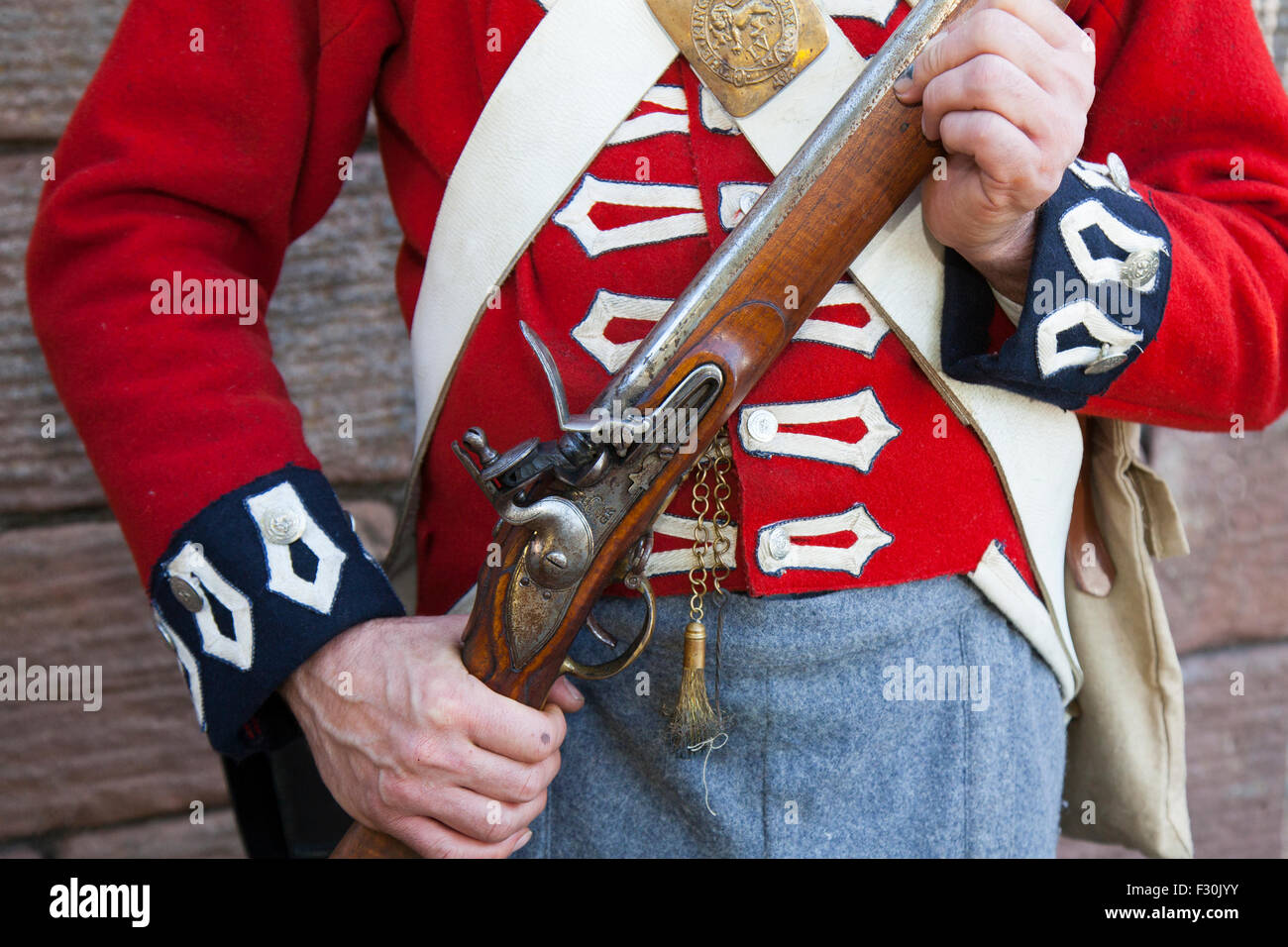 British armys muzzle loading smoothbore flintlock land pattern musket ...