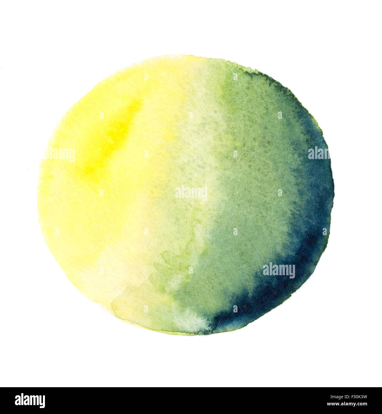 Abstract green round watercolor background for design Stock Photo - Alamy