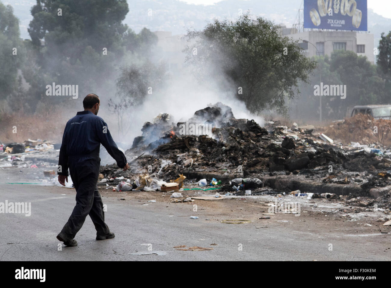 Beirut Lebanon; 27th September 2015. Despite the Lebanese government ...