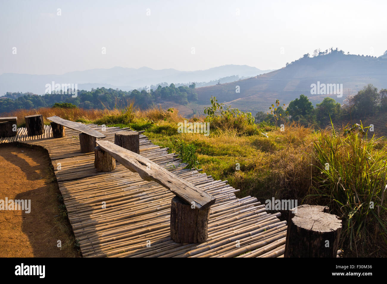 Viewpoint at monjam resort, Chiang Mai, Thailand Stock Photo - Alamy
