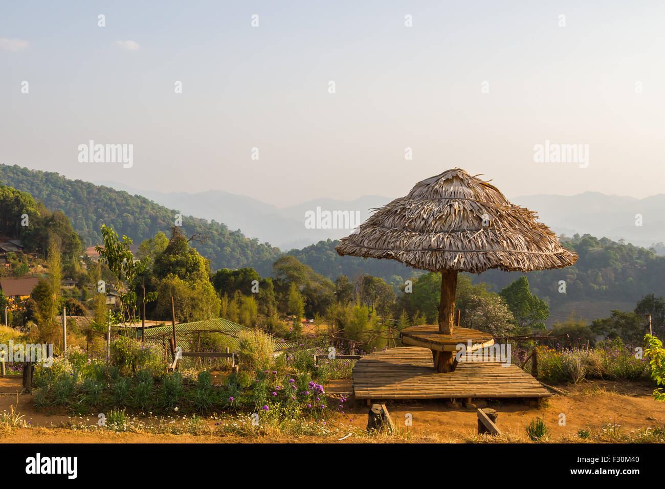 Viewpoint at monjam resort, Chiang Mai, Thailand Stock Photo - Alamy