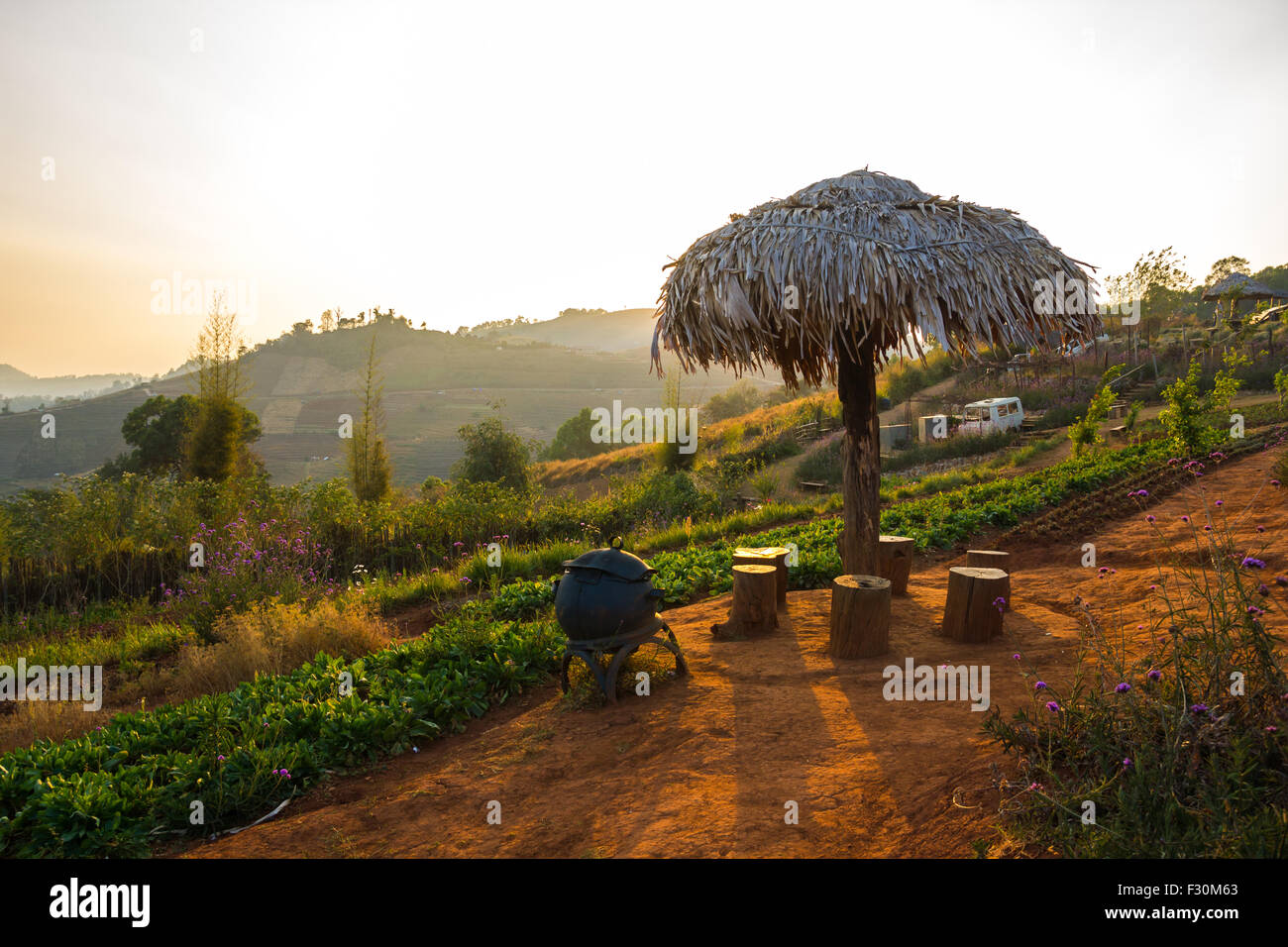 Viewpoint at monjam resort, Chiang Mai, Thailand Stock Photo - Alamy