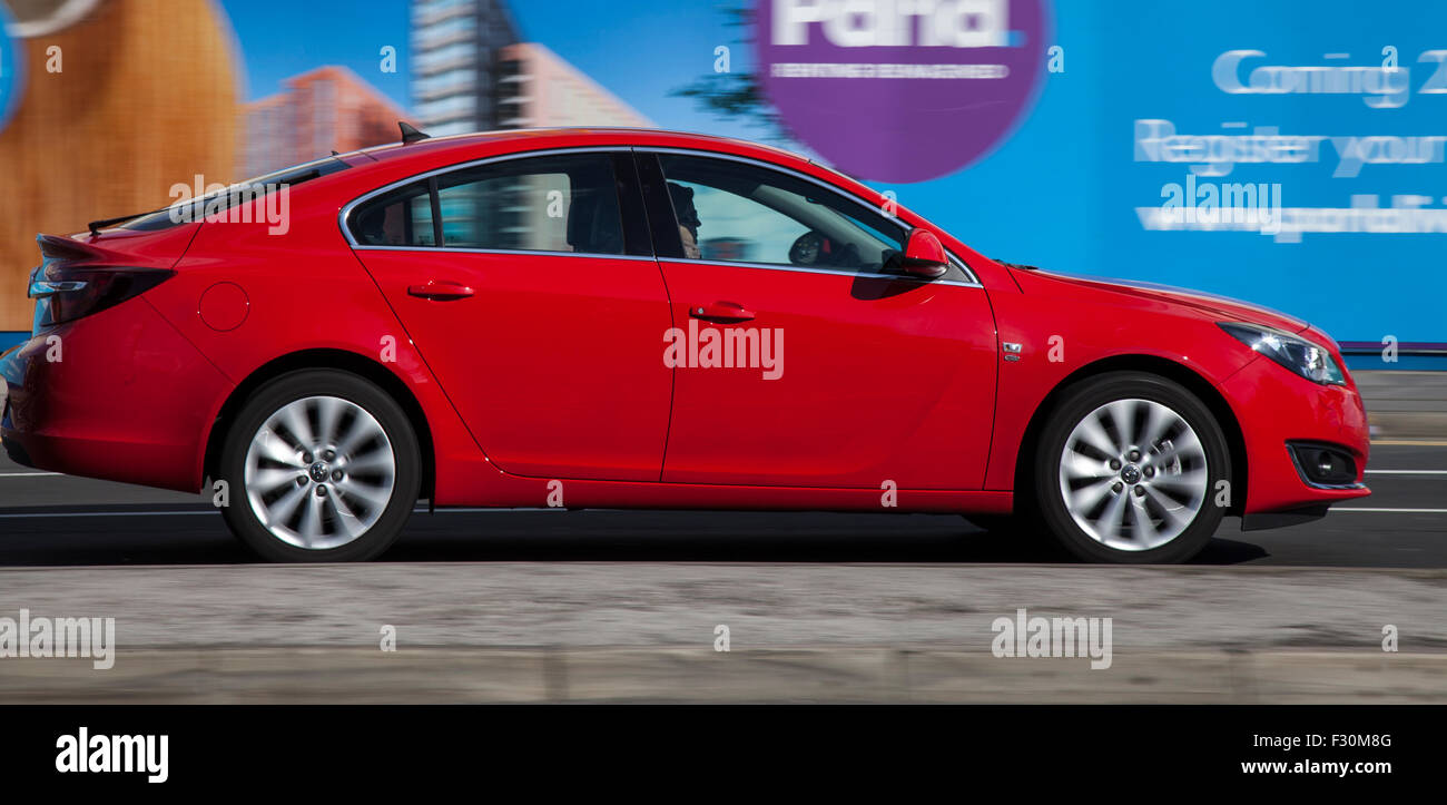 Red Audi sports coupe; The Highways of Liverpool, Merseyside, UK ...