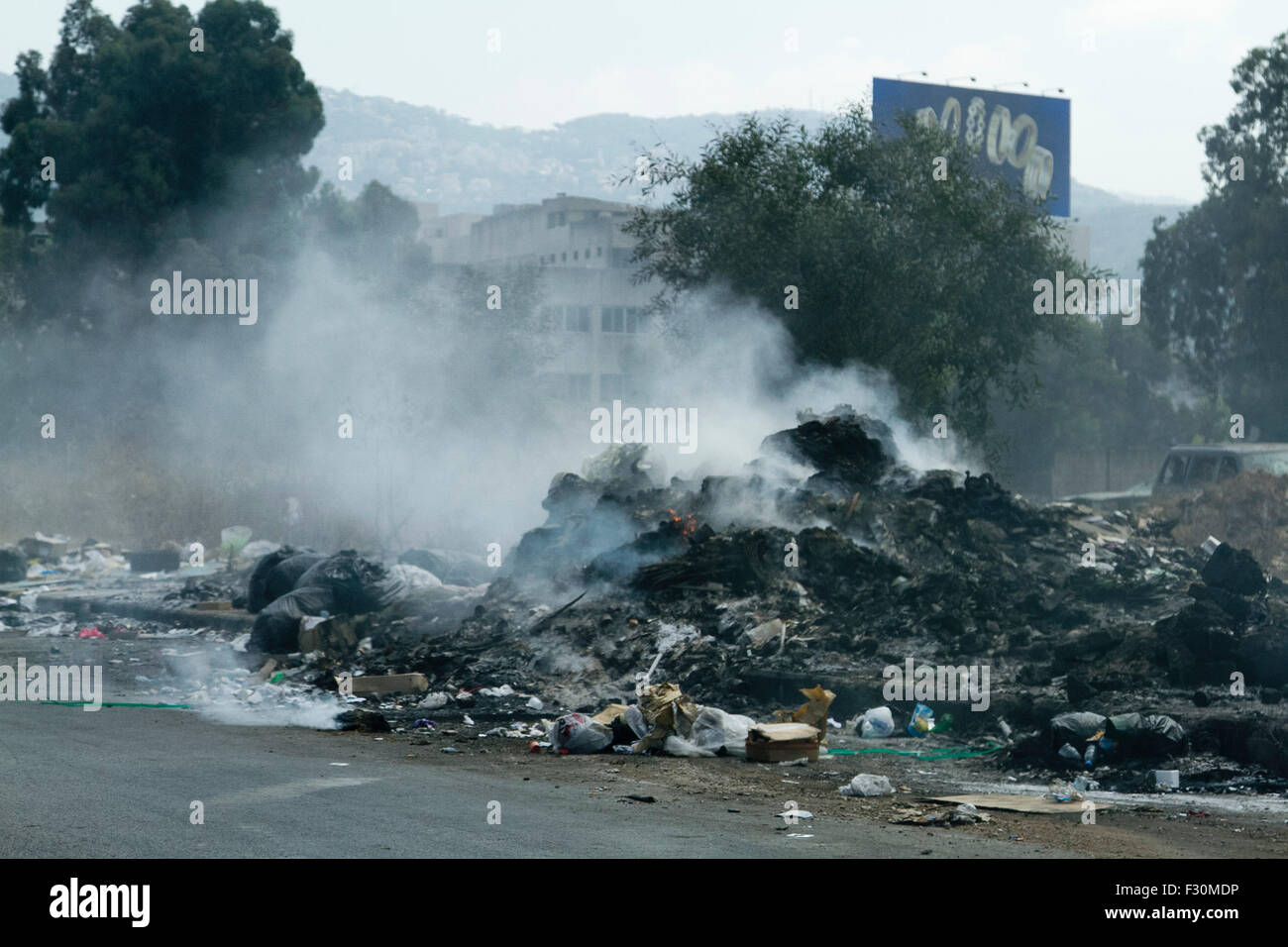 Beirut Lebanon; 27th September 2015. Despite the Lebanese government ...