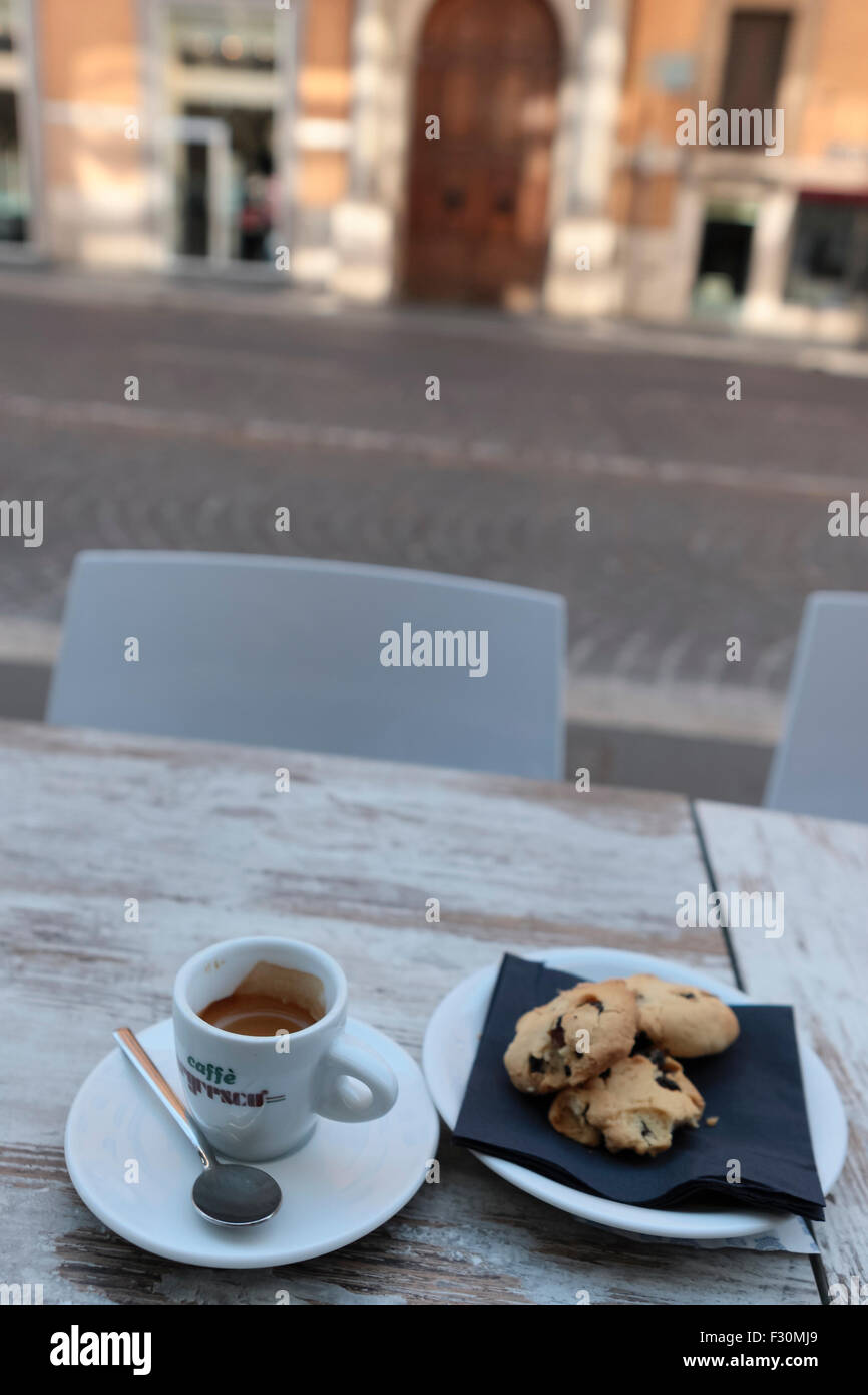 Espresso and biscotti at the Cafe Eliseo, Via Nazionale, Roma Rome ...