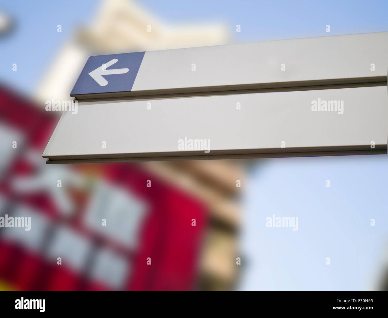 direction way signpost with blank spaces for text Stock Photo - Alamy
