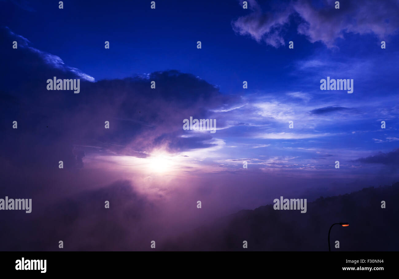 Sunset on the Genting Highland Stock Photo - Alamy