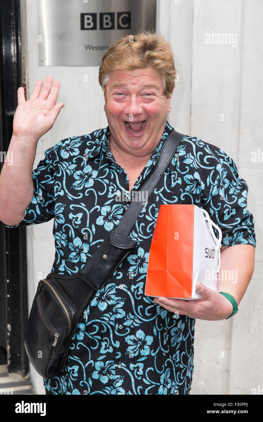 Jono Coleman pictured arriving the Radio 2 studio Featuring: Jono ...