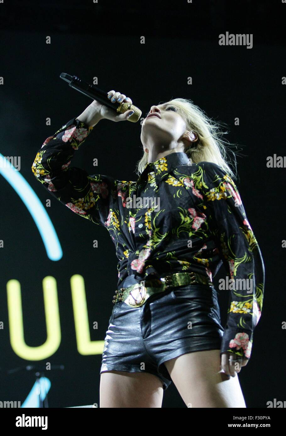 Las Vegas, NV, USA. 26th Sep, 2015. Emily Haines of Metric in ...