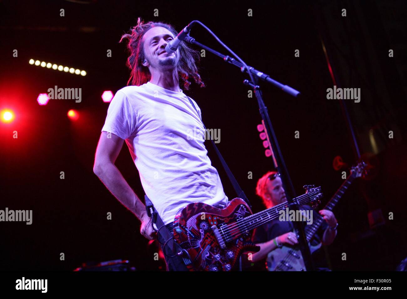 Las Vegas, NV, USA. 26th Sep, 2015. Jacob Hemphill of SOJA in ...