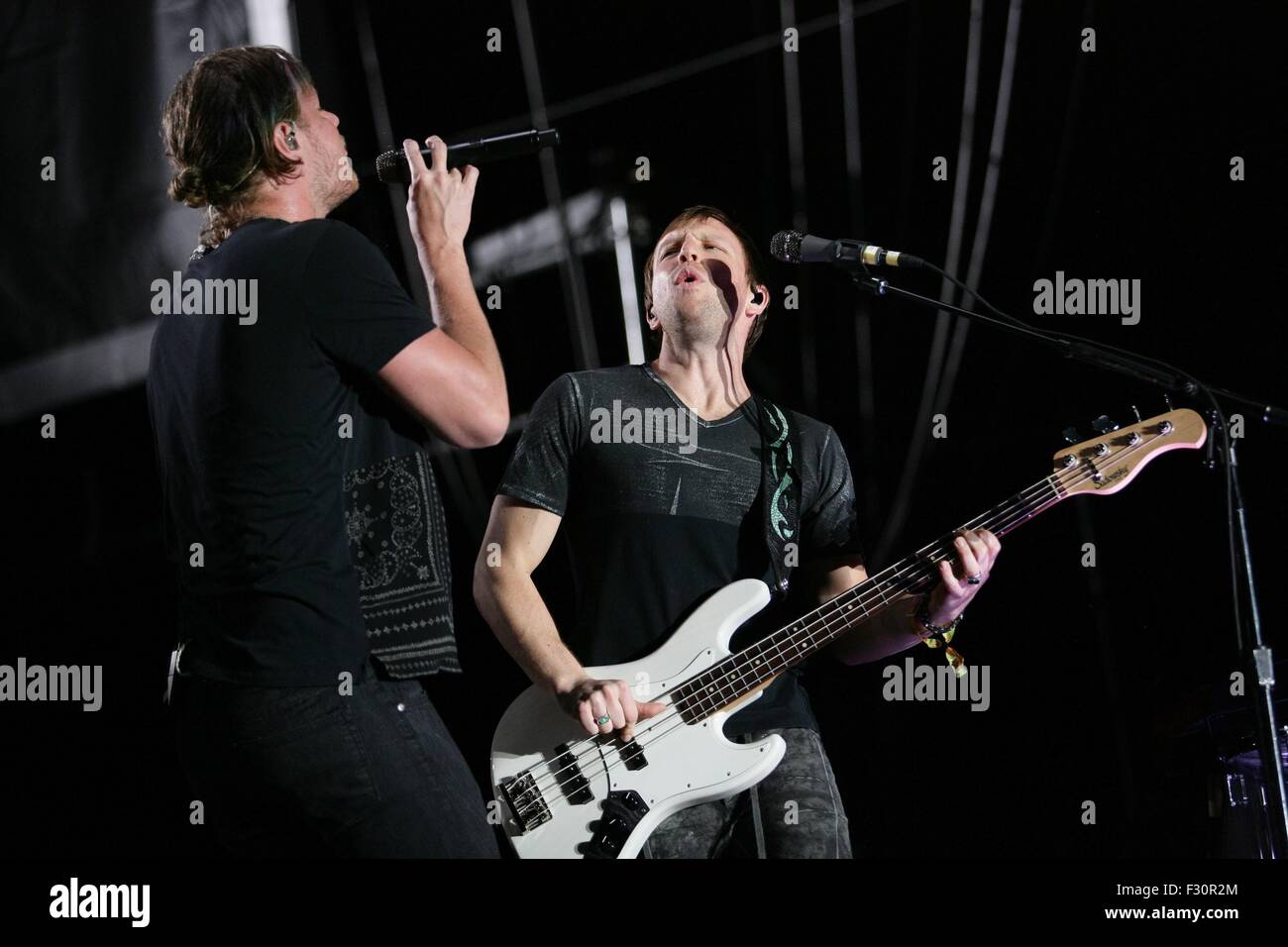 Las Vegas, NV, USA. 26th Sep, 2015. Dan Reynolds, Ben McKee of Imagine ...