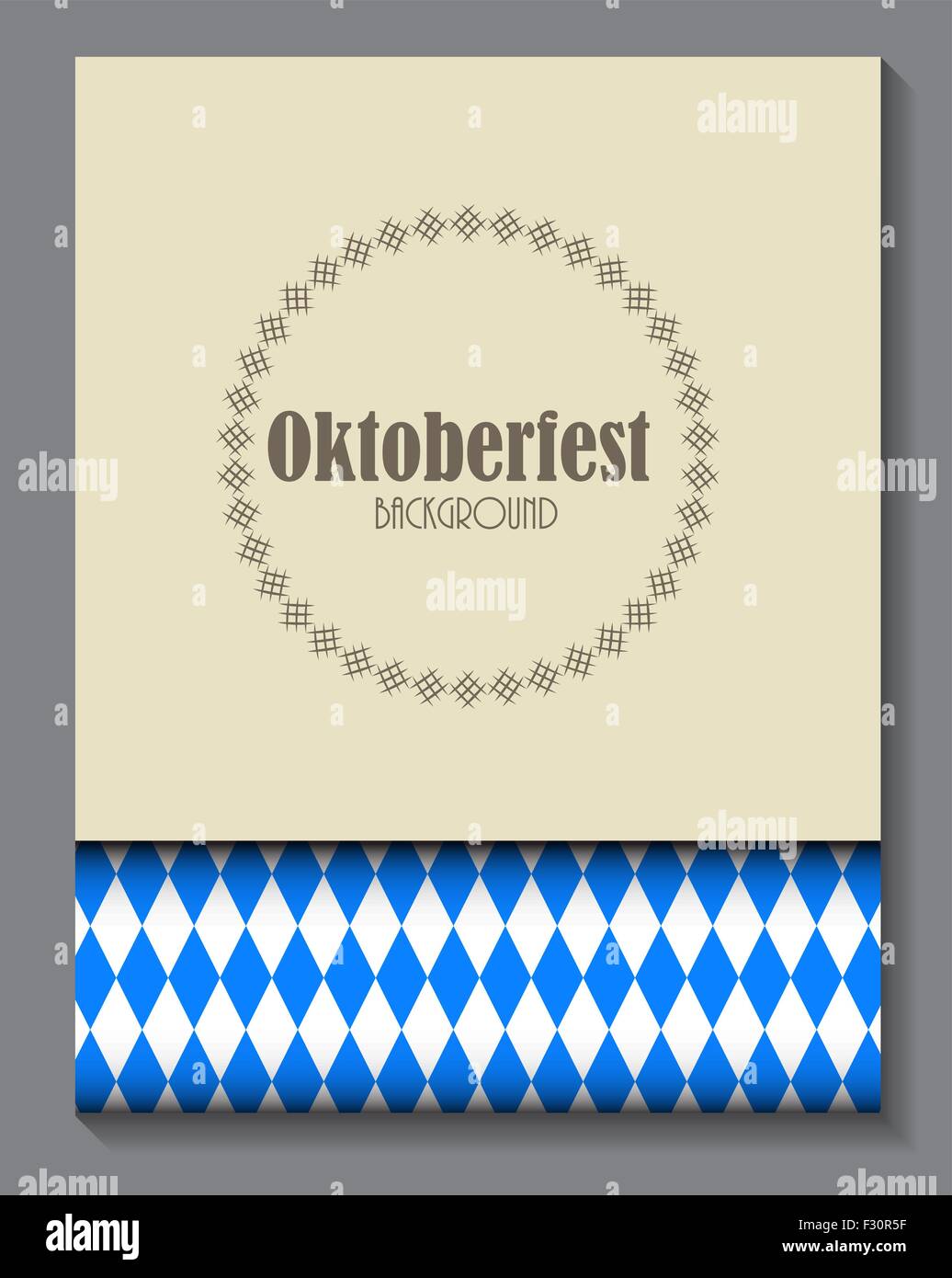 Oktoberfest Blue Background Vector Illustration Stock Vector Image ...