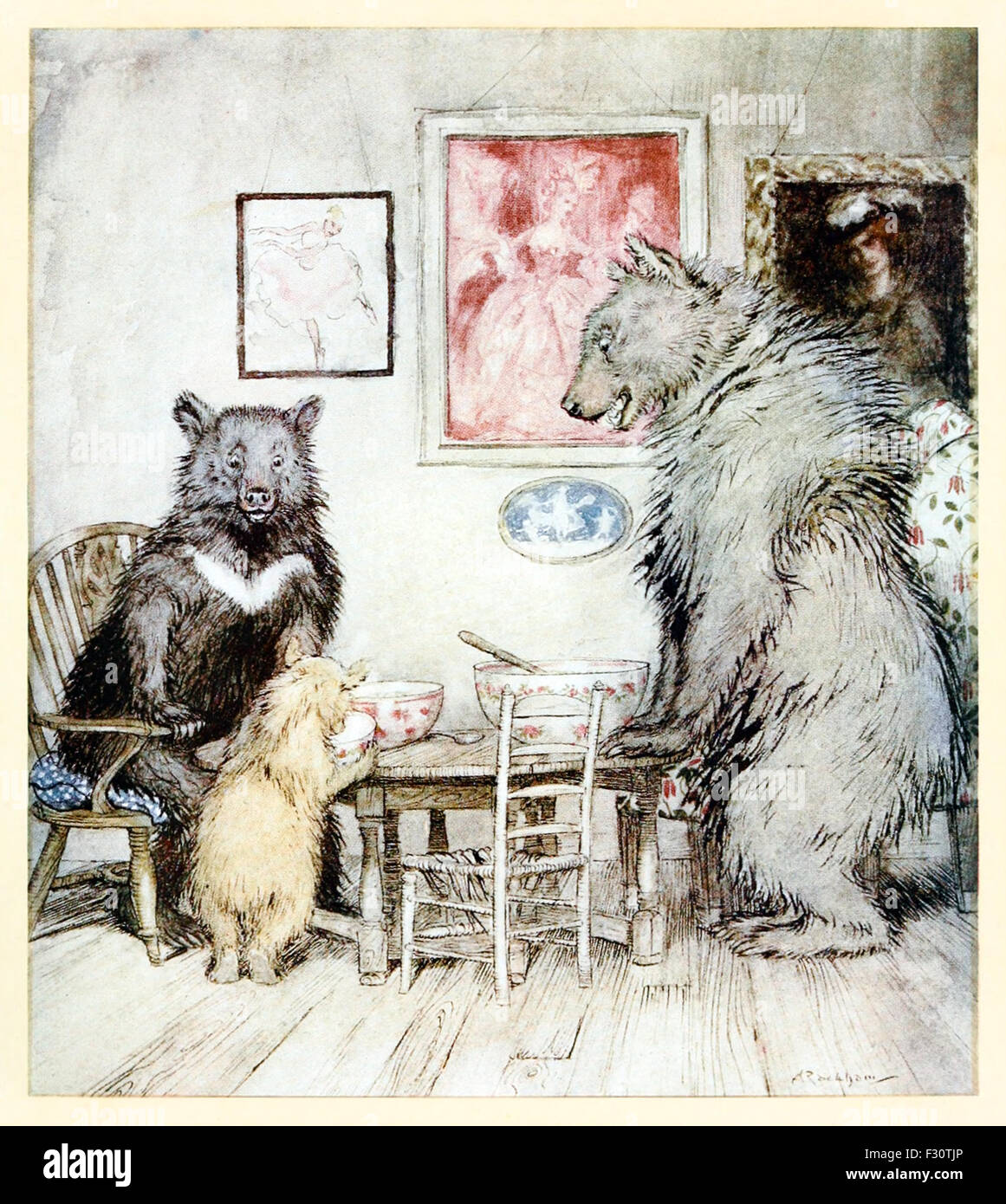 Goldilocks and the three bears hi-res stock photography and images - Alamy